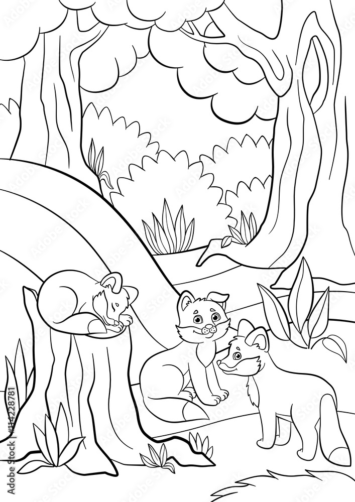 Baby Jungle Animals Coloring Pages