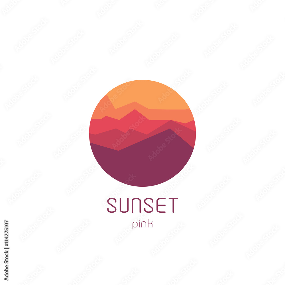 Sunset Vector Logo