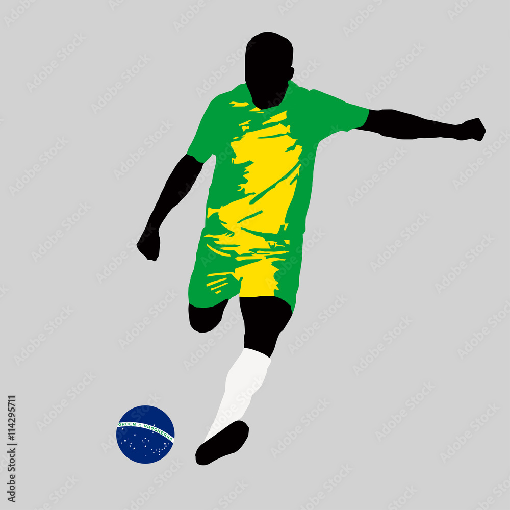 Brazil Football Vector