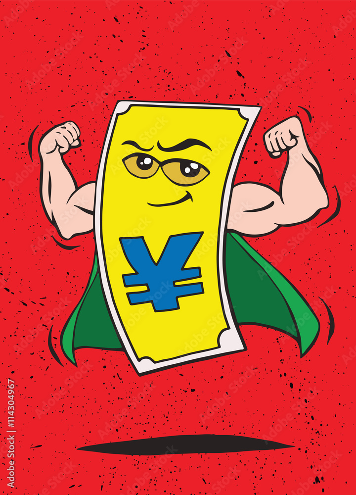 Strong money,Strong Yen,business concept,Vector Illustration Stock ...