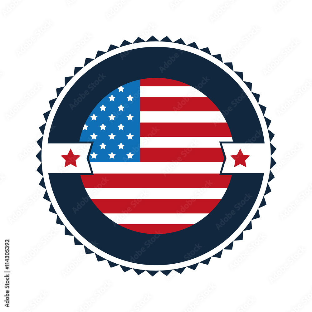 united states badge icon Stock Vector | Adobe Stock