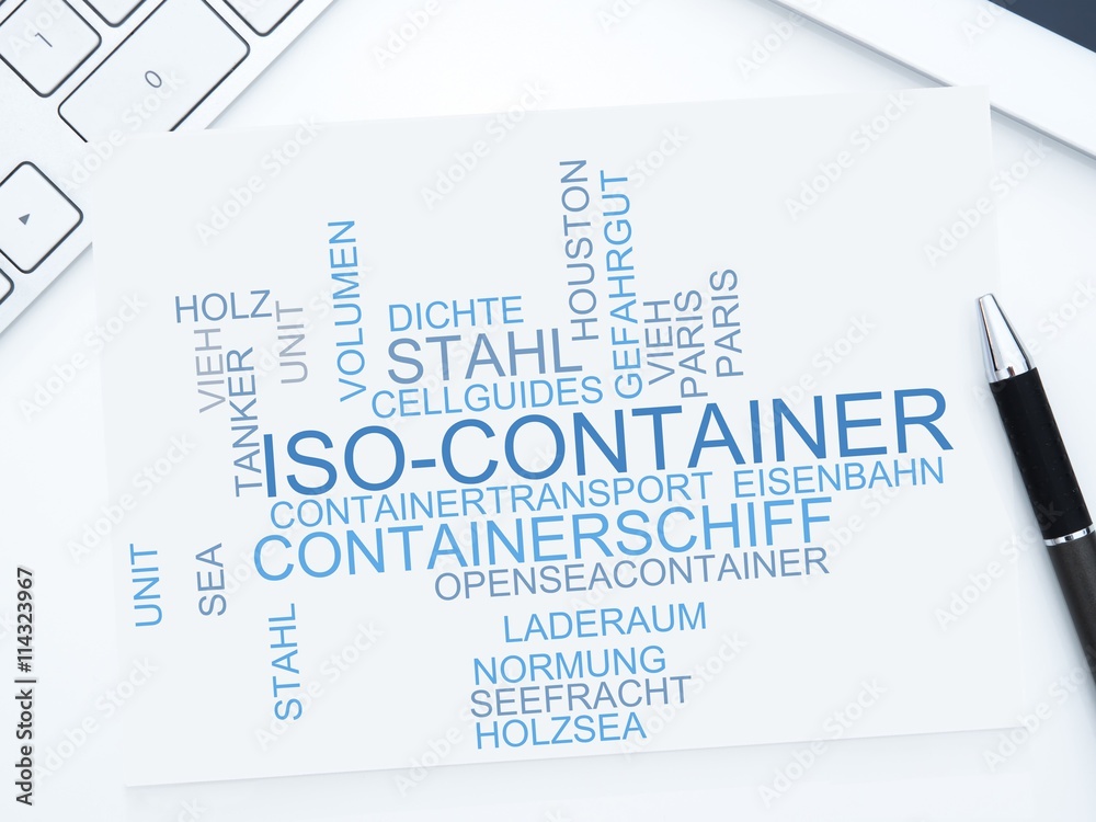 ISO-Container Stock Illustration | Adobe Stock