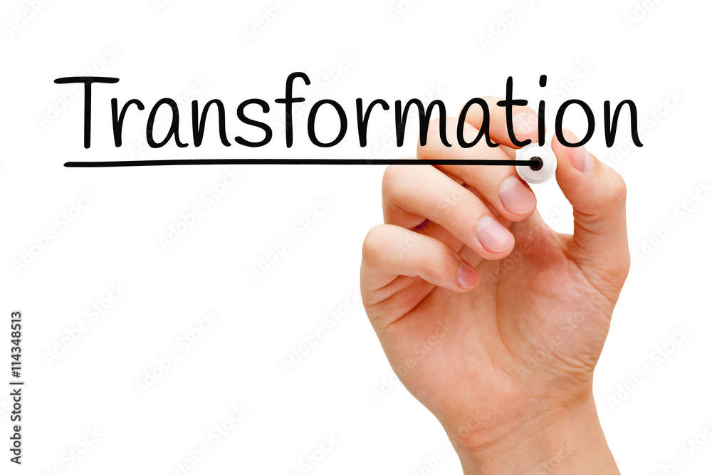 Transformation Hand Black Marker Stock Photo | Adobe Stock