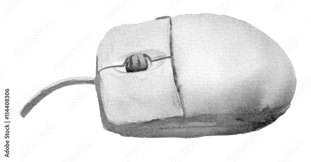 Computer Mouse Pencil Drawing