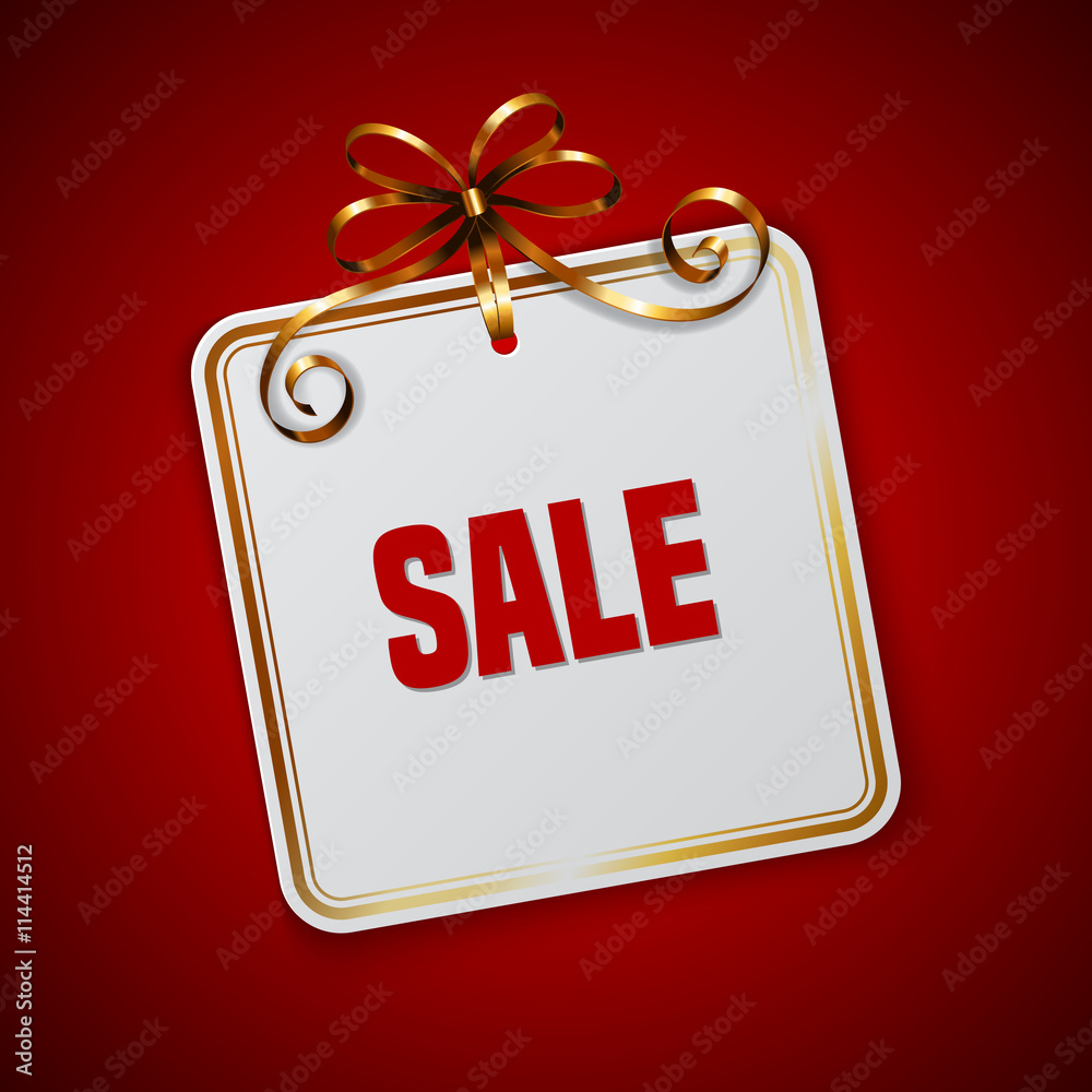 Sale tag template Stock Vector | Adobe Stock