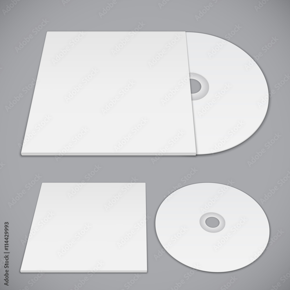 Compact Disk Template Stock Vector | Adobe Stock