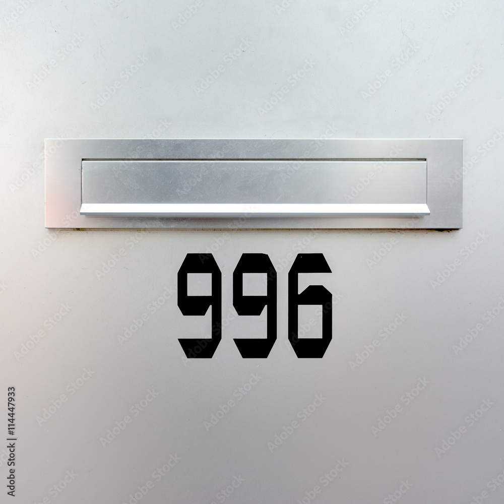 Fotografia do Stock: Number 996 | Adobe Stock