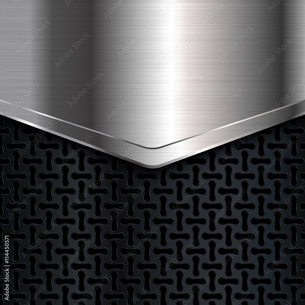 Metal background. Black and silver metallic background. Metal grid ...