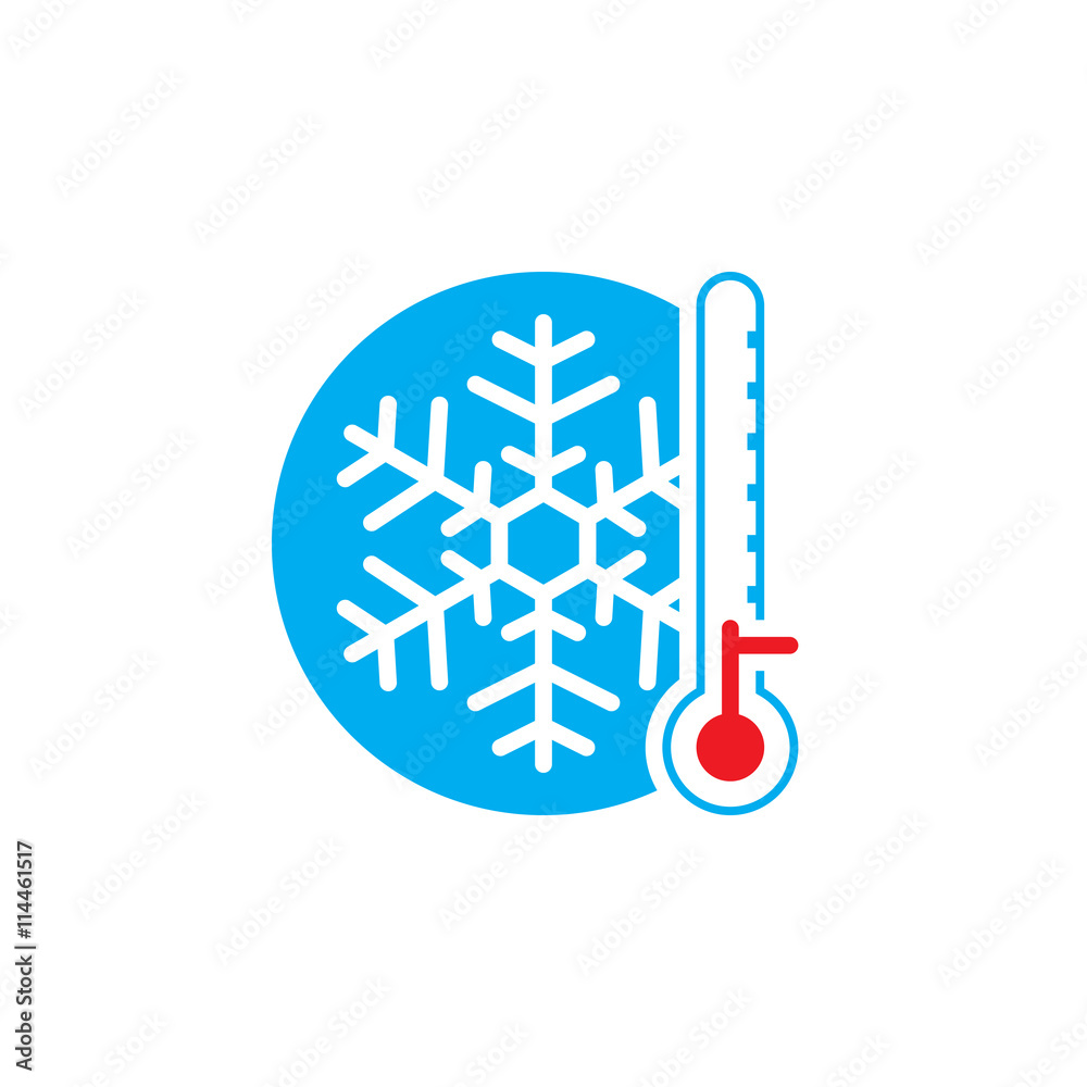 Cold weather icon Stock Vector | Adobe Stock