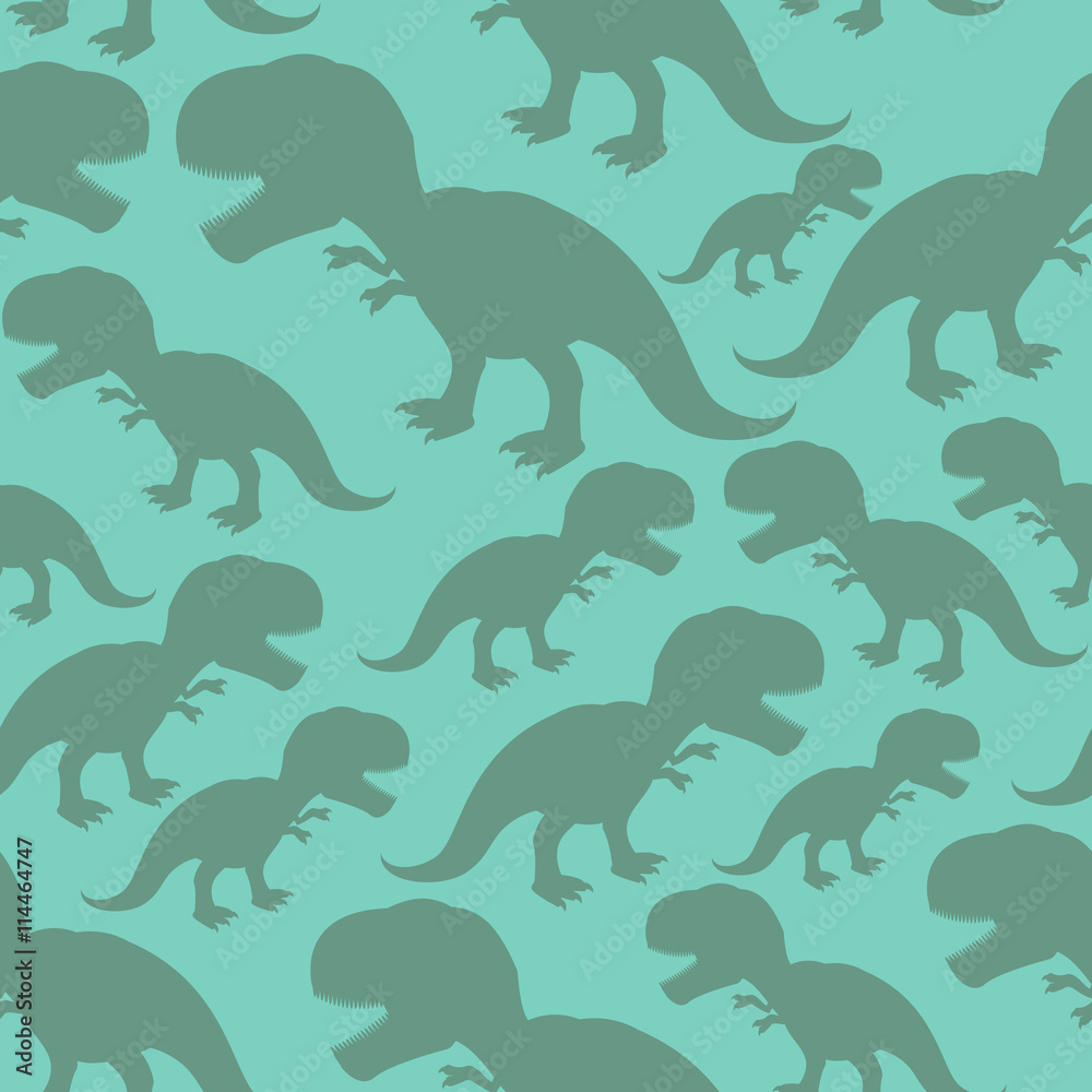 Dinosaur seamless pattern. Dino texture. Tyrannosaurus Rex Ornam Stock ...