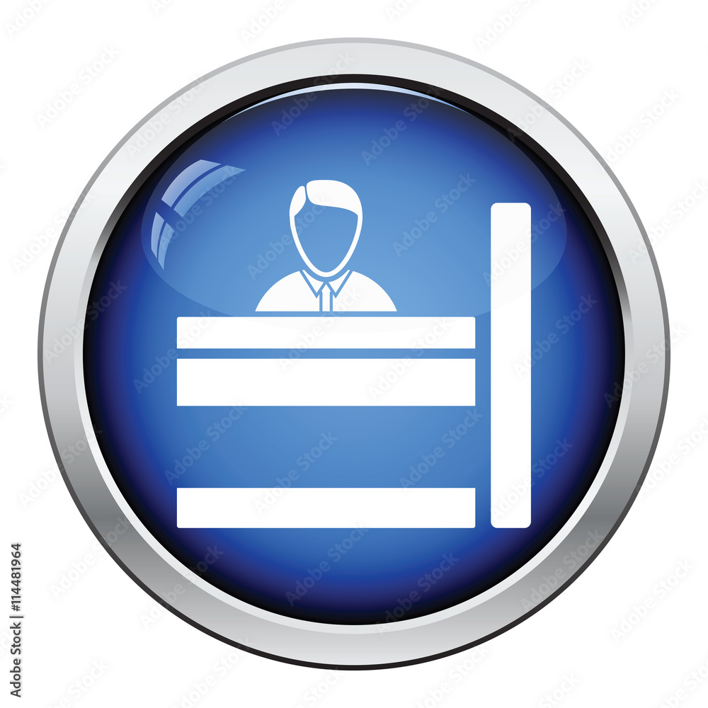 Bank clerk icon Stock Vector | Adobe Stock