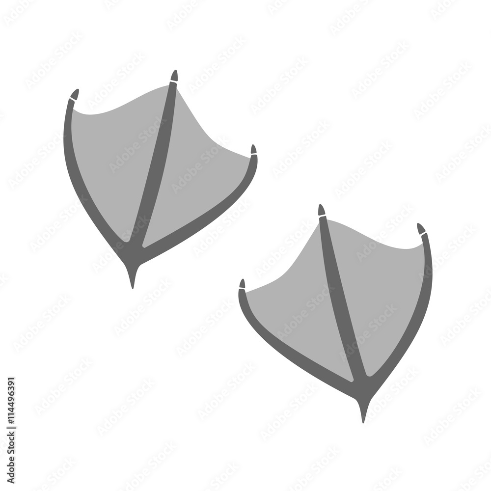 duck footprints vector illustration Stock Vector | Adobe Stock