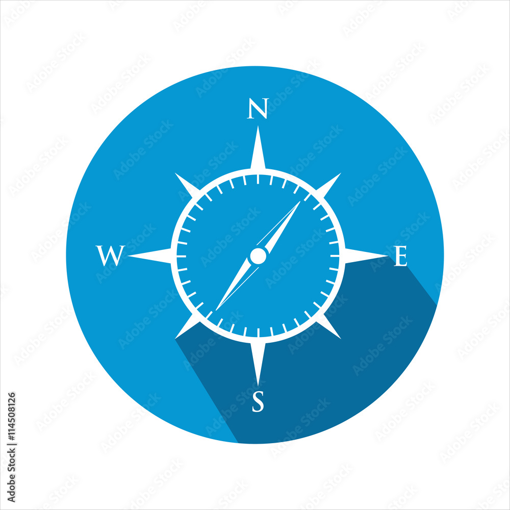 icon logo vector compass emblem navigation 3 Stock-Vektorgrafik | Adobe Stock