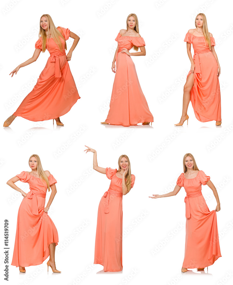 Composite photo of woman in various poses Stock Photo | Adobe Stock