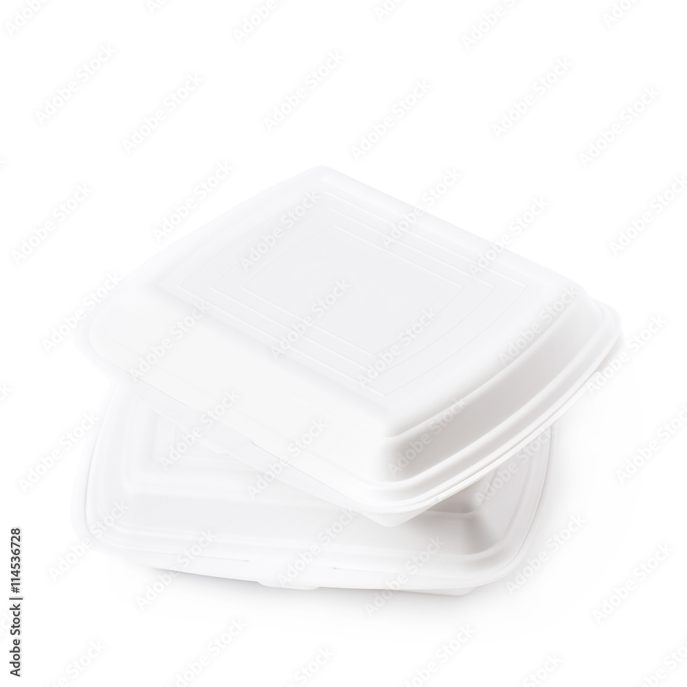 Two food delivery containers isolated Stock Photo | Adobe Stock