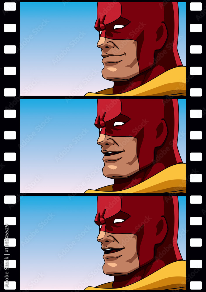 Superhero Talk / 3 frames of superhero talking. You can use them to ...