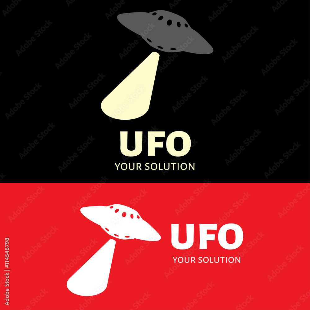 Vector logo of the UFO. Brand's logo in the form of a UFO Stock Vector ...