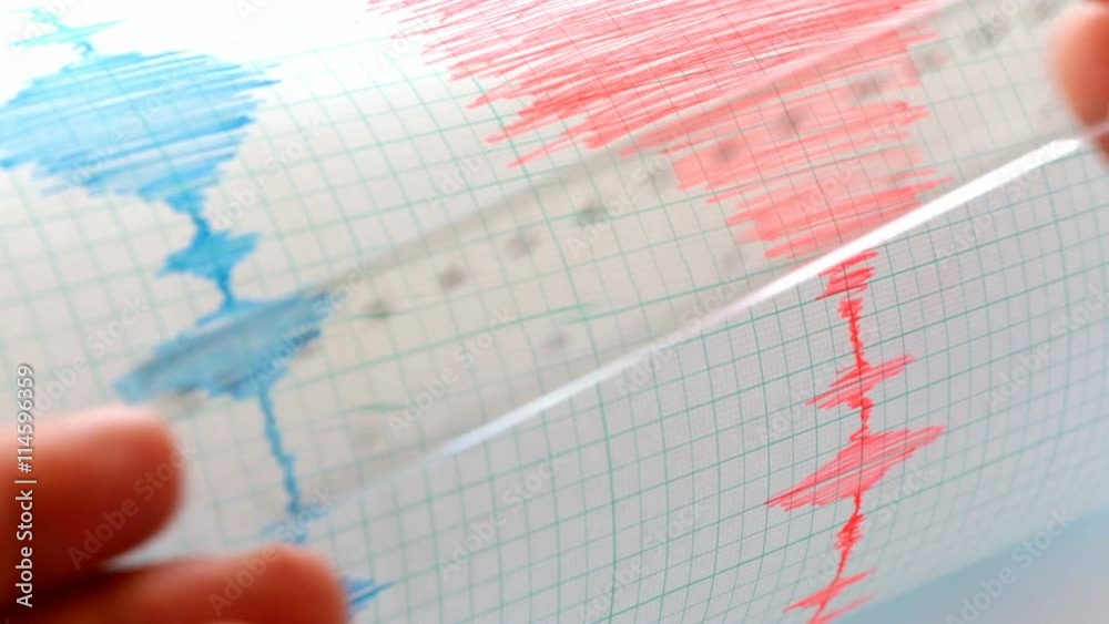 Stockvideo Seismological device for measuring earthquakes ...