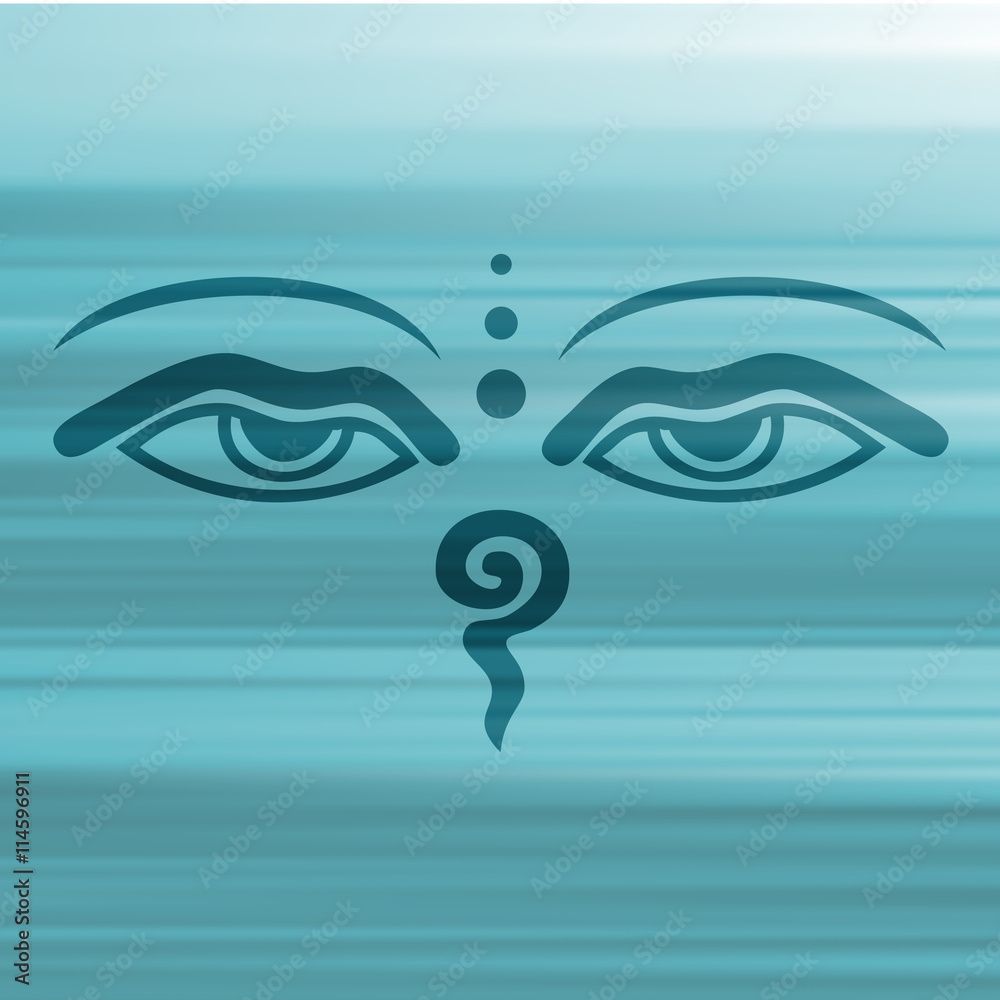Vector Buddha Eyes Symbol Stock Vector | Adobe Stock