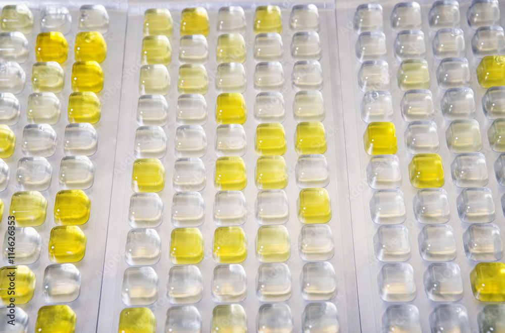 Cells for water analysis.Water analysis laboratory equipment Stock ...