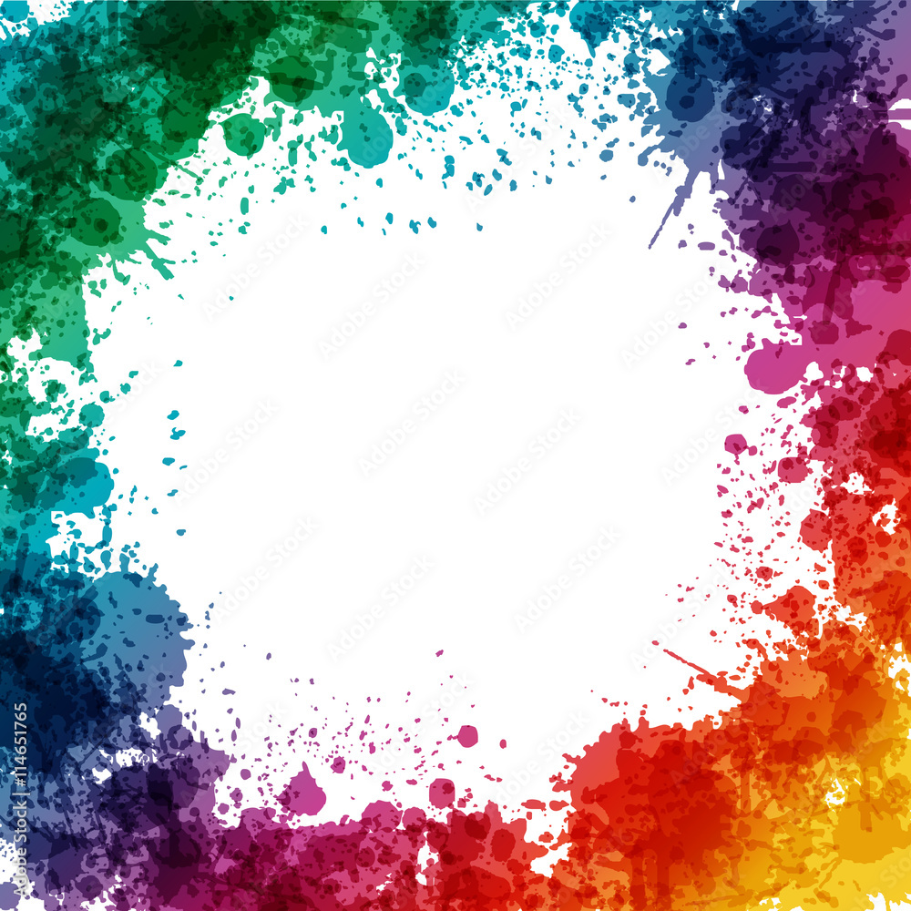 Abstract color splash vector background Stock Vector | Adobe Stock