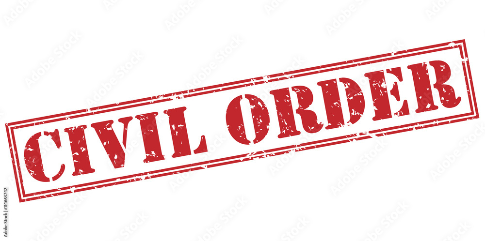 civil order red stamp on white background Stock Illustration | Adobe Stock