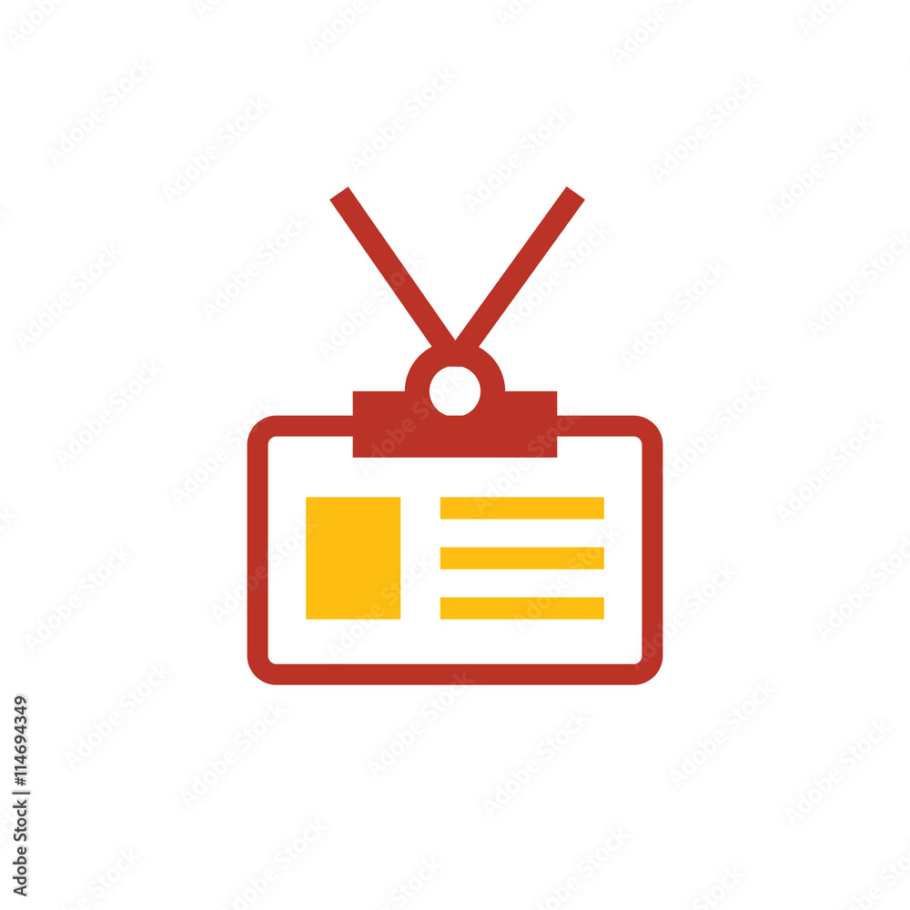 Vector ID card icon and logo Stock Vector | Adobe Stock