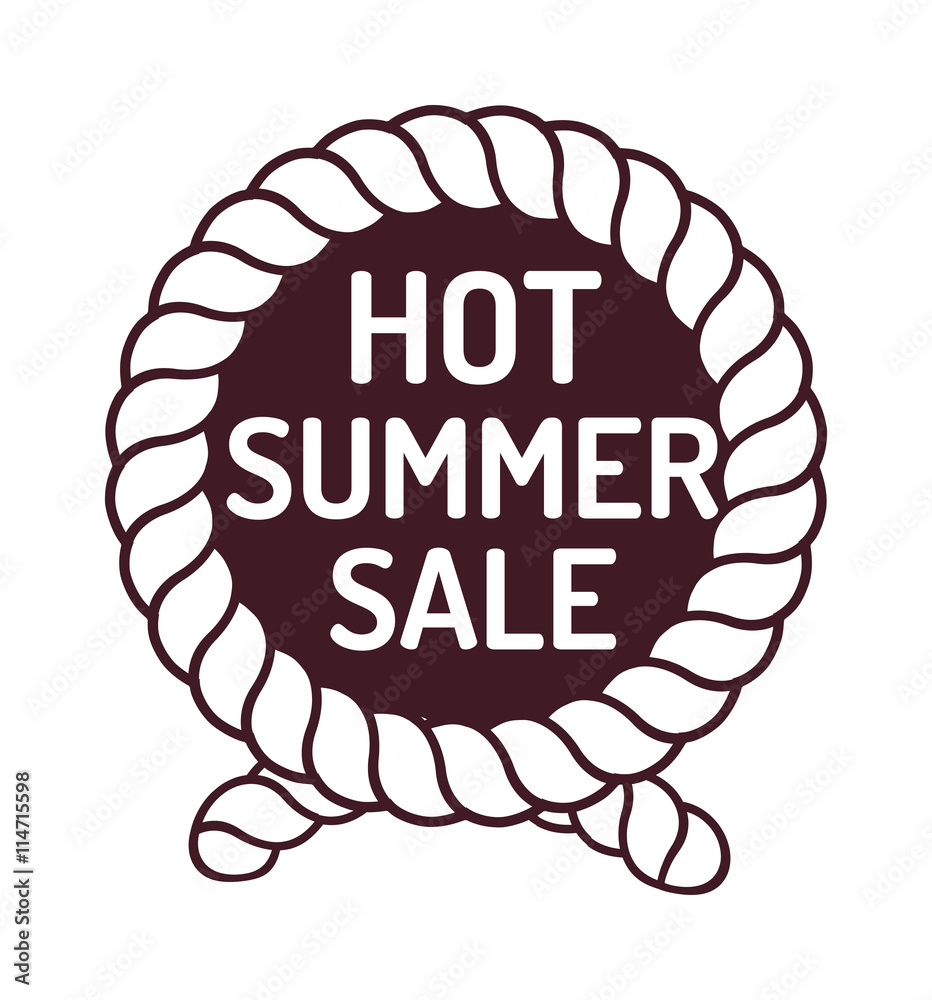 Summer sale logo vector illustration. Summer sale logo isolated on ...