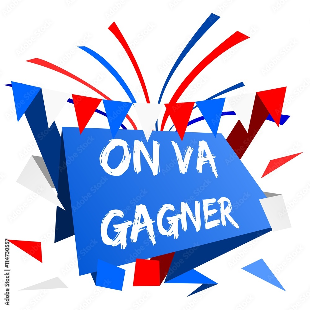 Vecteur Stock on va gagner | Adobe Stock