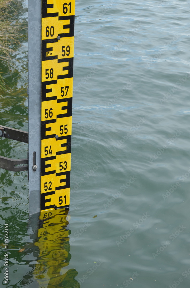 Wasserstandsmessung im Bodensee Stock Photo | Adobe Stock