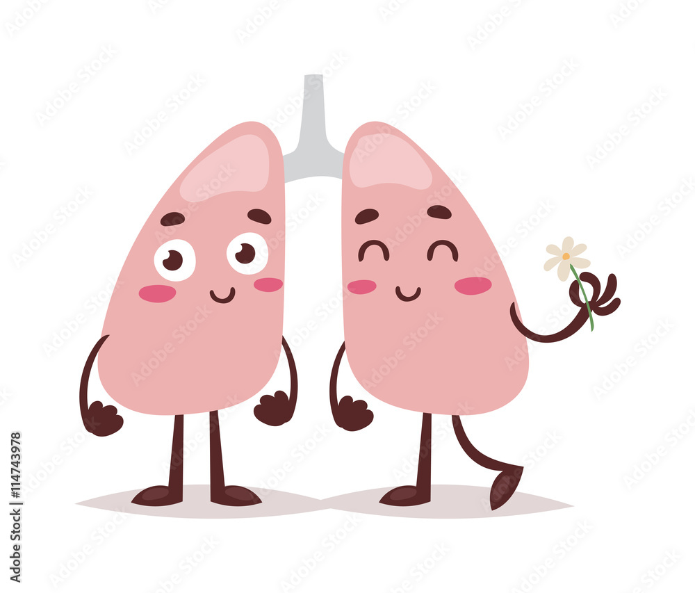 Lungs Cartoon Funny