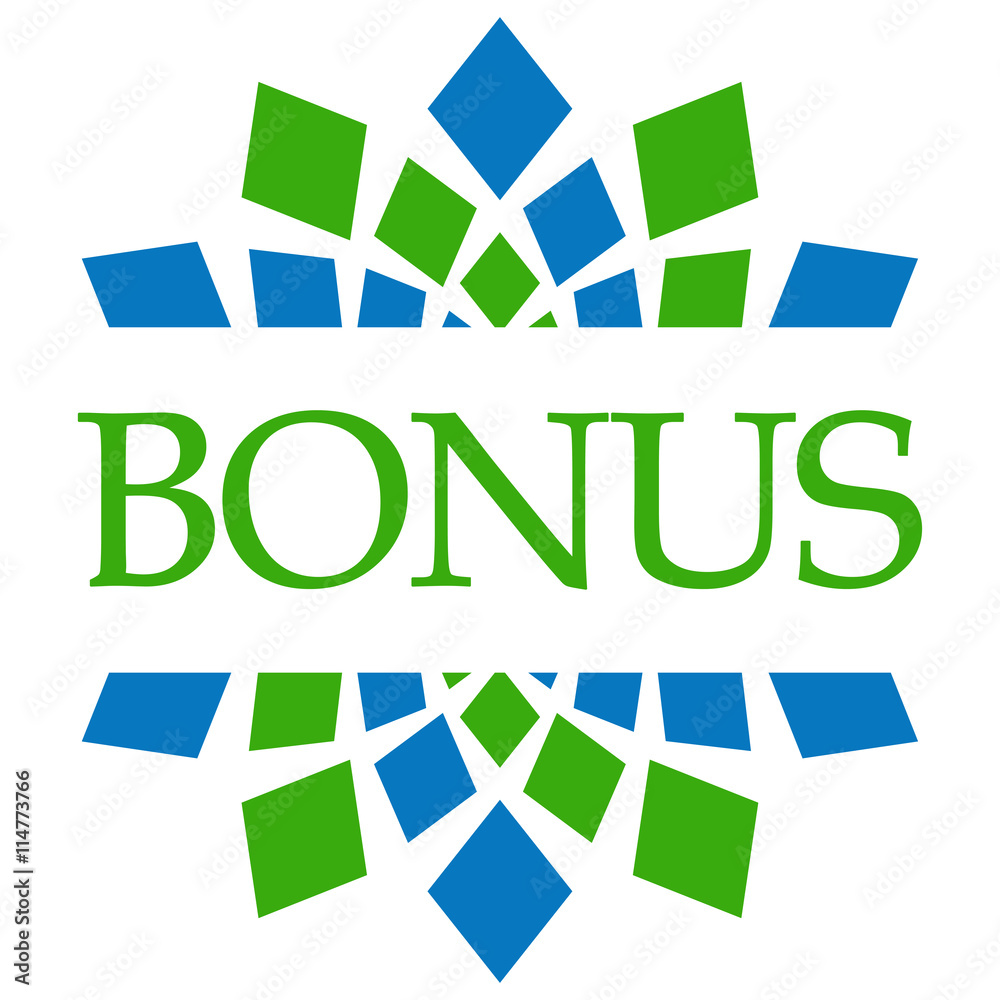 Bonus Green Blue Circular Stock Illustration | Adobe Stock