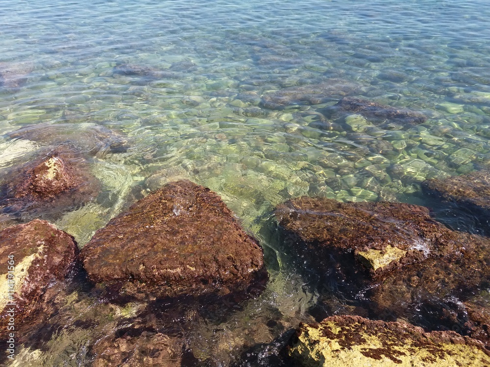 Acqua del mare Adriatico nel Sud Italia Stock 写真 | Adobe Stock