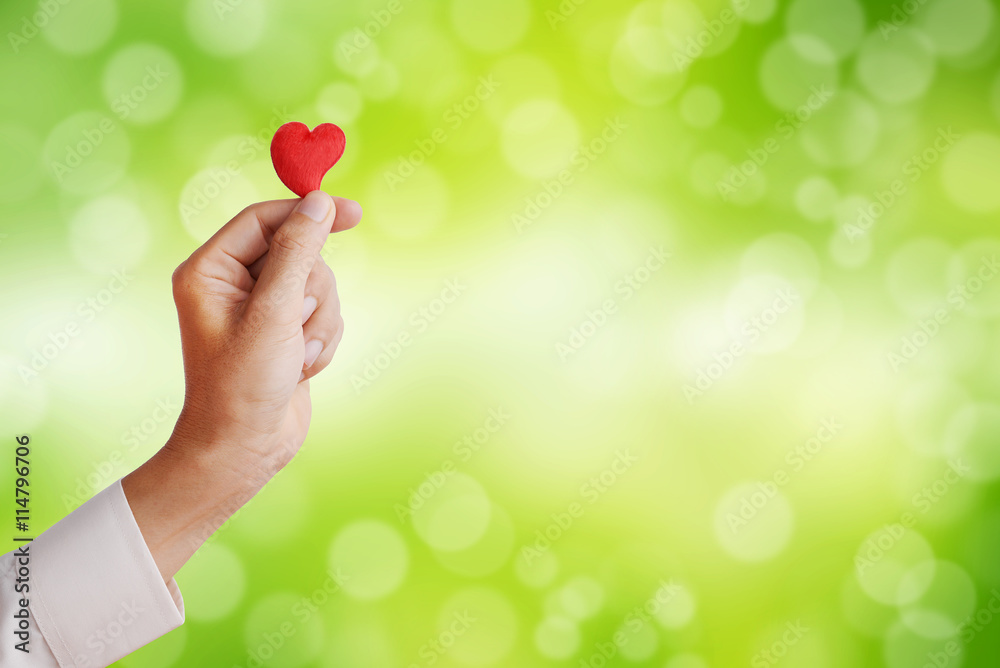 Hand holding heart Stock Photo | Adobe Stock