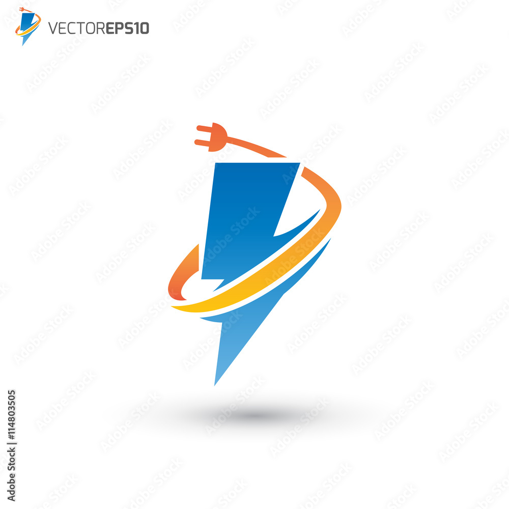 Electrical Service Logo Stock Vector | Adobe Stock