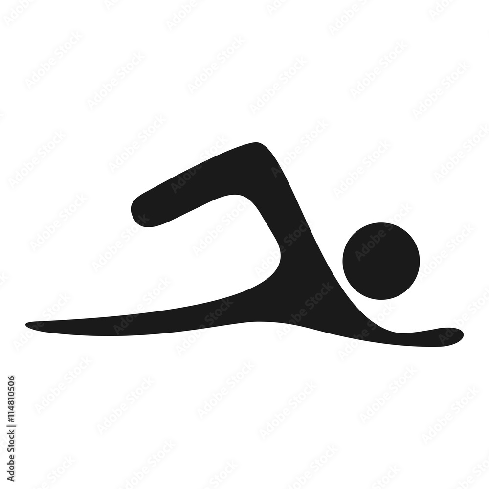 Stick Person Swimming