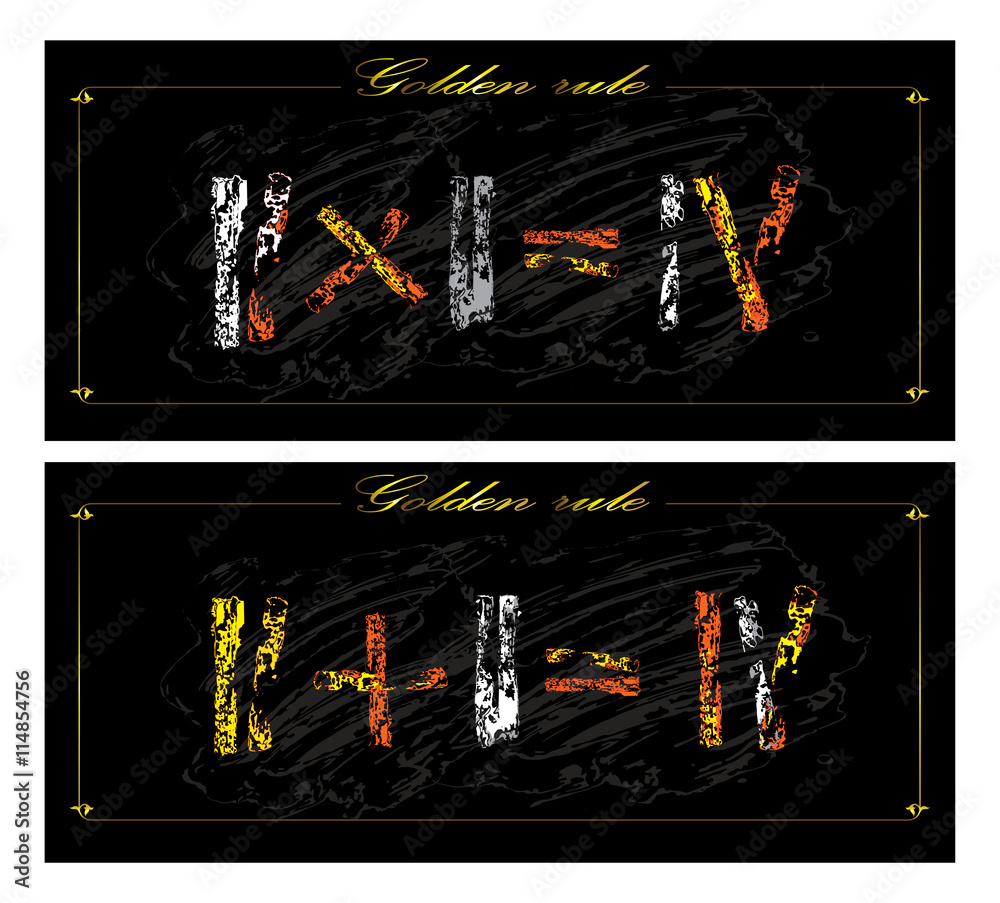 Arithmetic operations addition and multiplication. The golden rule of ...