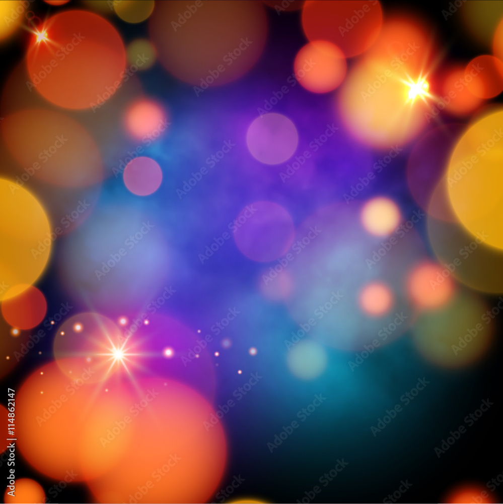 Magic background design. Vector magic lights background Stock Vector ...