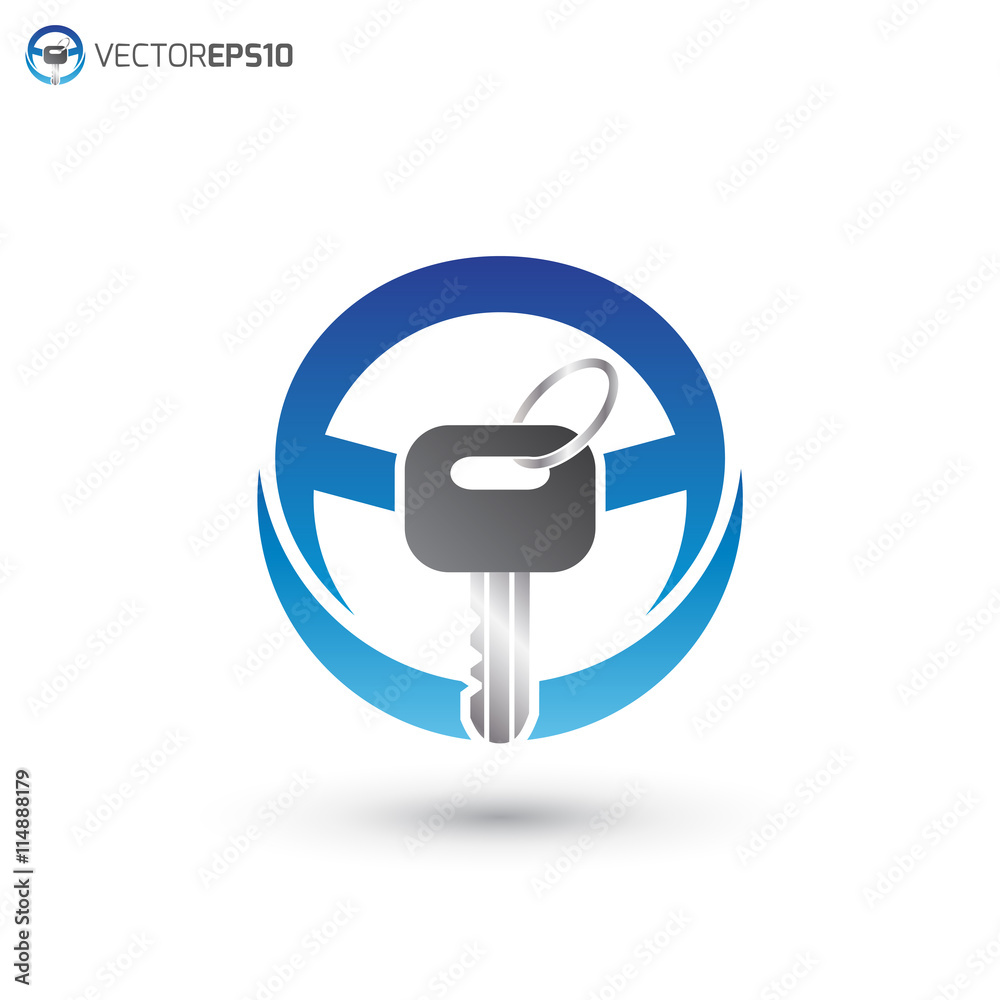 Car Key for Driver Logo Stock-Vektorgrafik | Adobe Stock