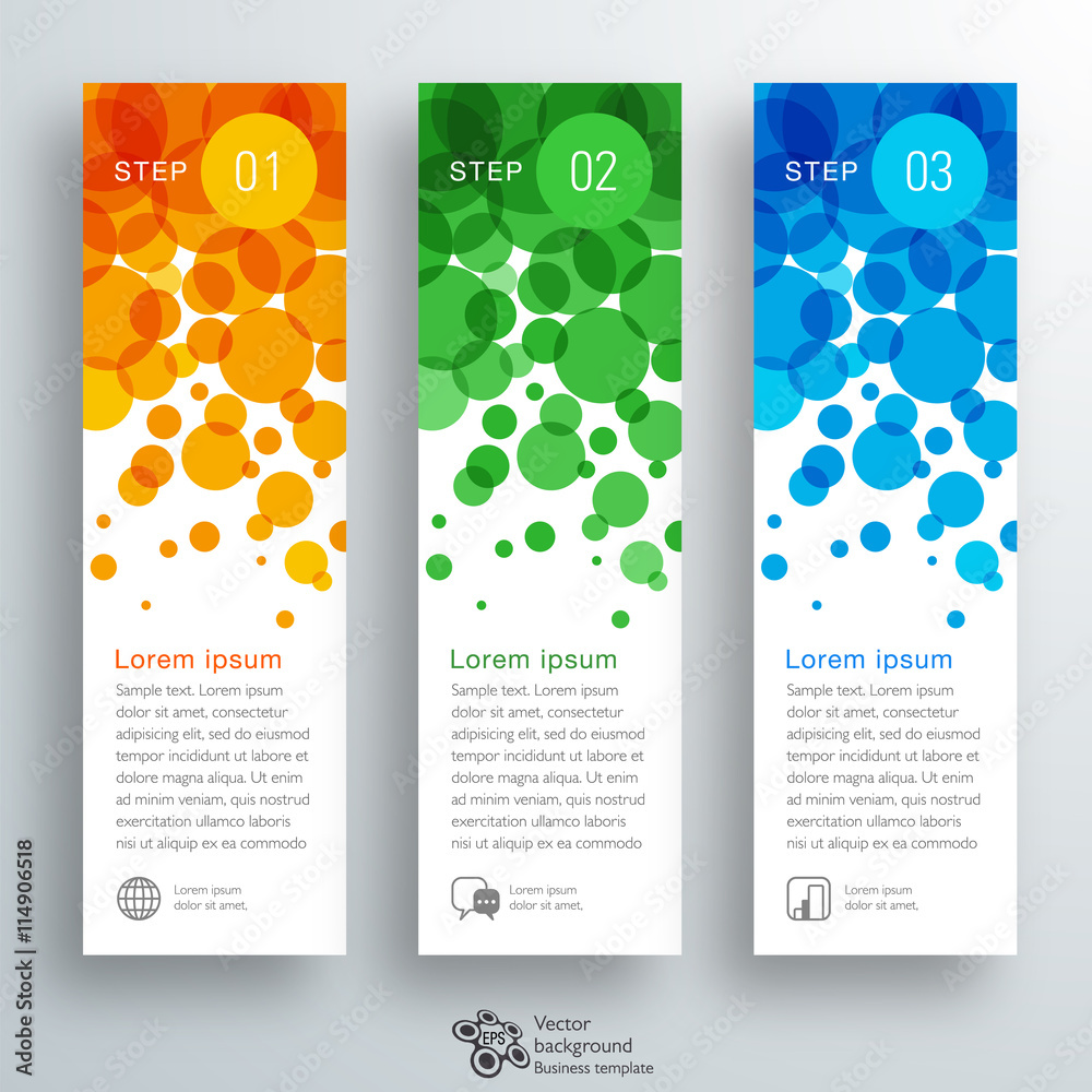 Infographics Web Banner & Label Design Stock Vector | Adobe Stock