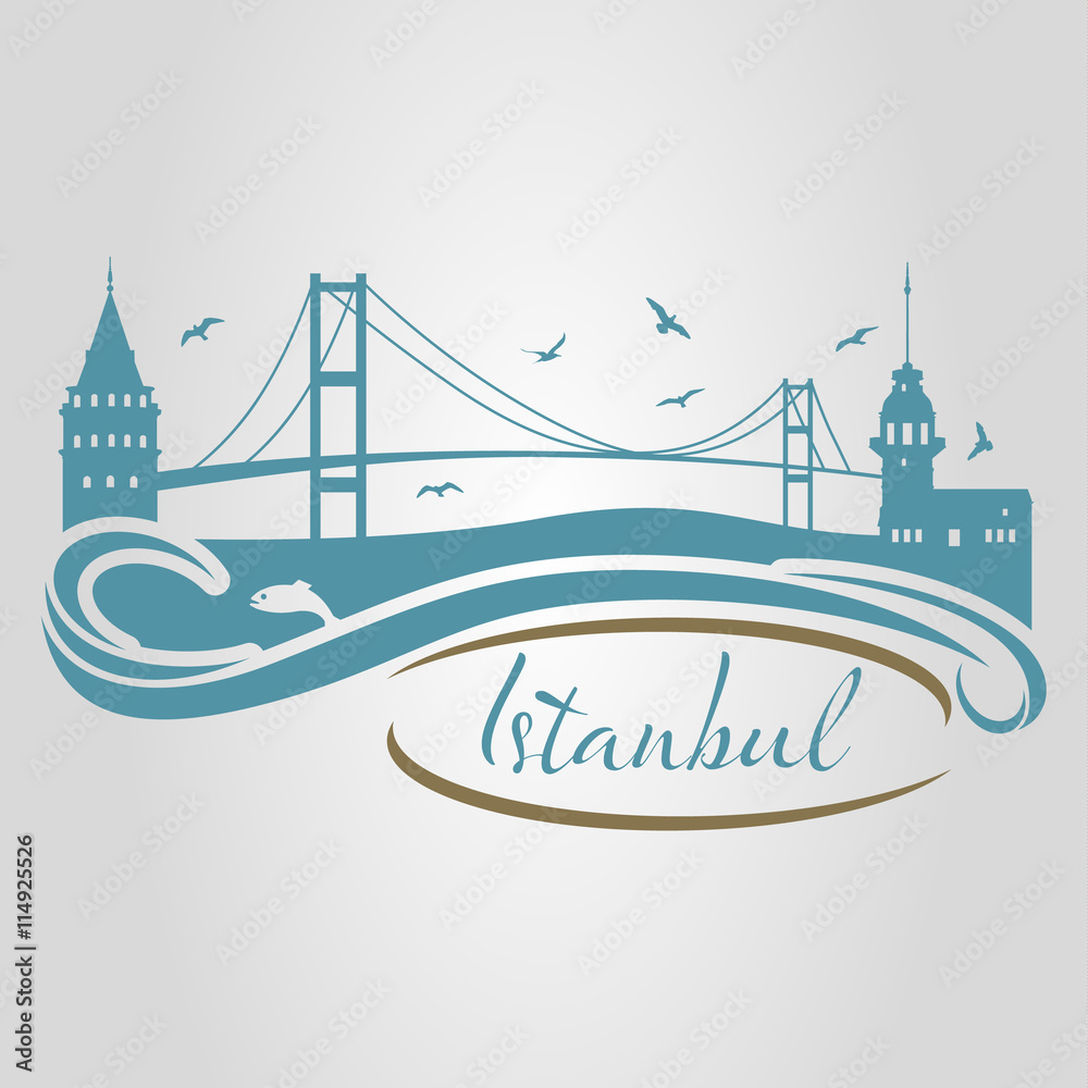 istanbul logo, icon and symbol vector illustration Stock Vector | Adobe ...