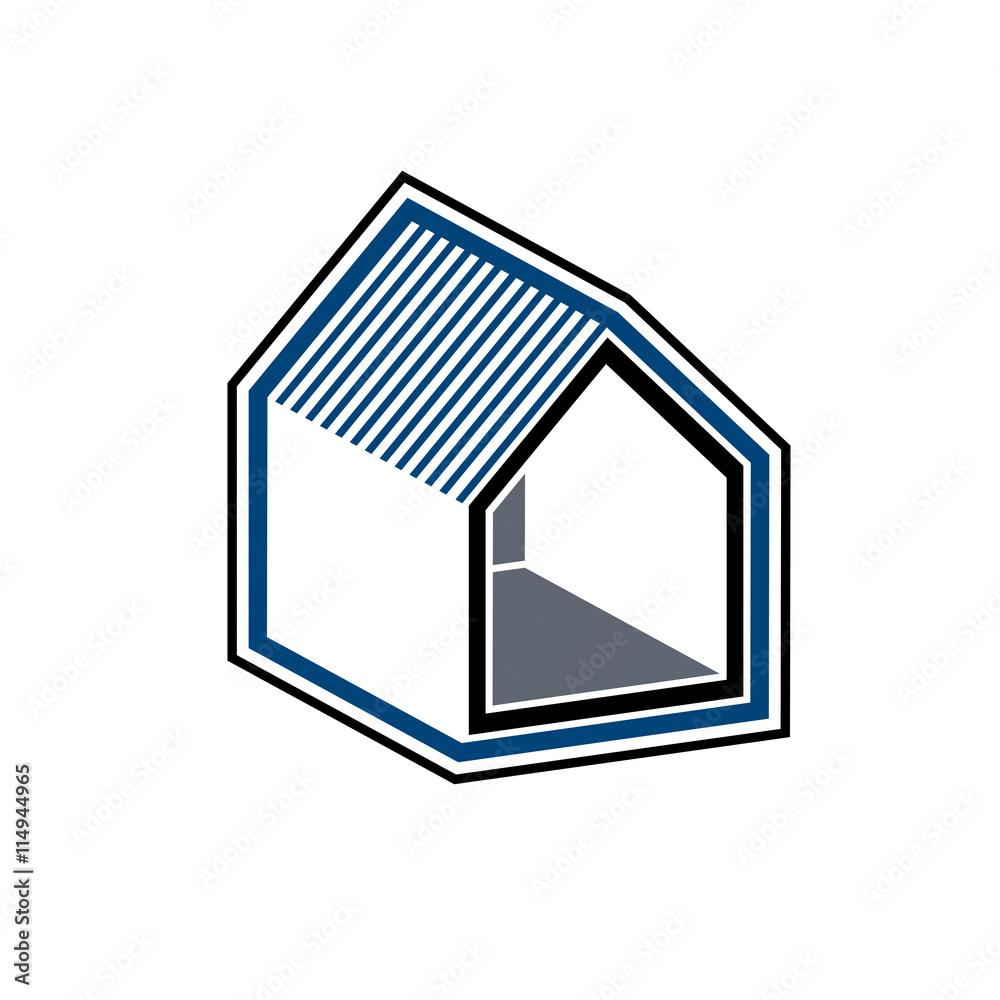 Property developer conceptual business vector icon, real estate Stock ...