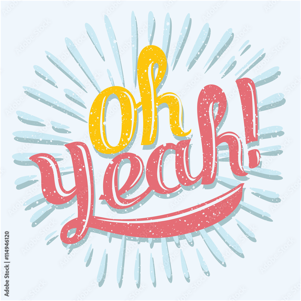 Oh Yeah Comic Speech Bubble, Cartoon Stock Vector | Adobe Stock