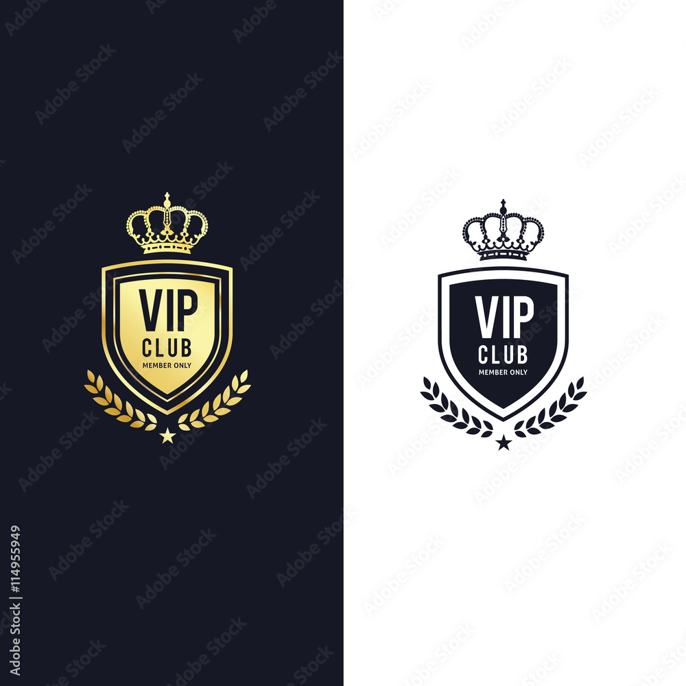Vip club logo, royal logo Stock Vector | Adobe Stock