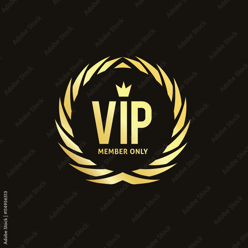 Vip logo template. Stock Vector | Adobe Stock