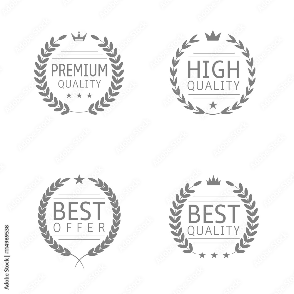 Quality label set Stock Vector | Adobe Stock