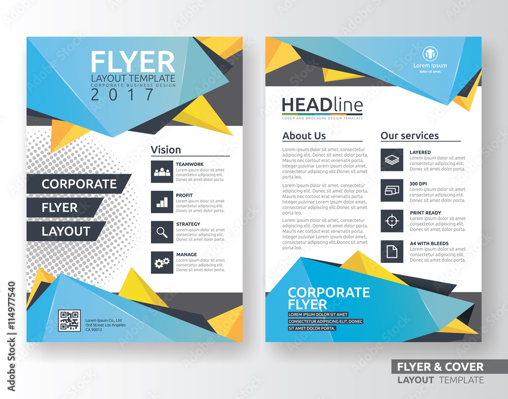 Multipurpose corporate business flyer layout design. Suitable for flyer ...