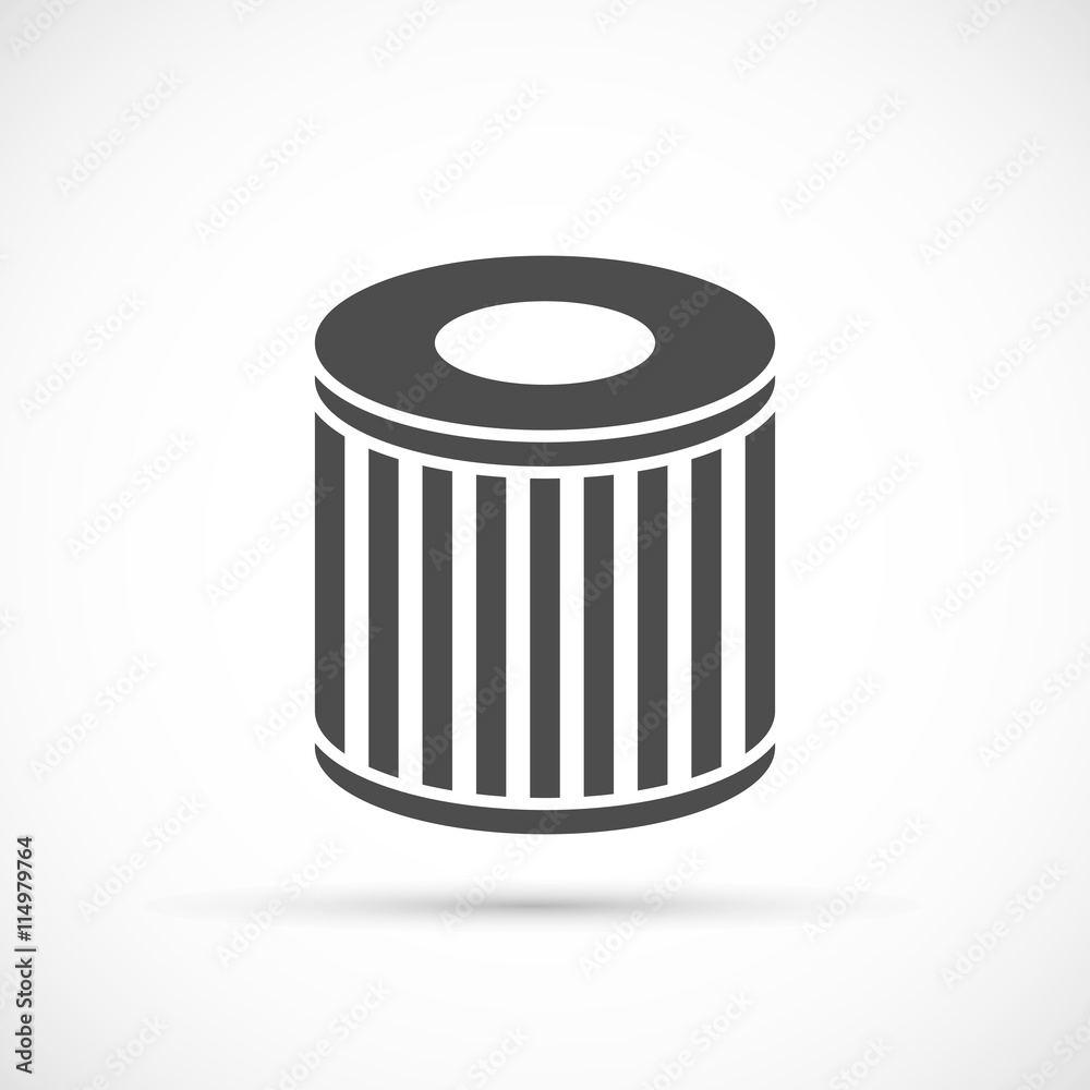 Car oil filter icon Stock Vector | Adobe Stock