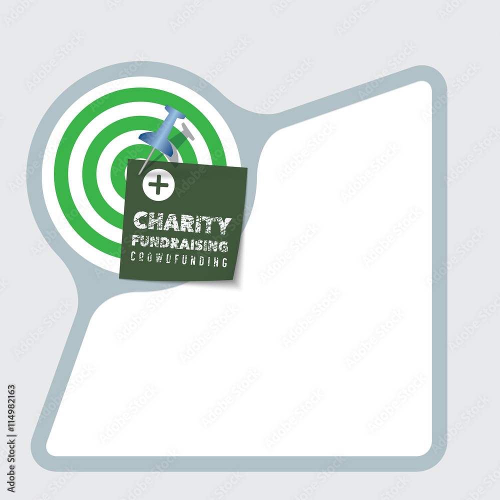 Abstract frame with paper and the words charity Stock Vector | Adobe Stock