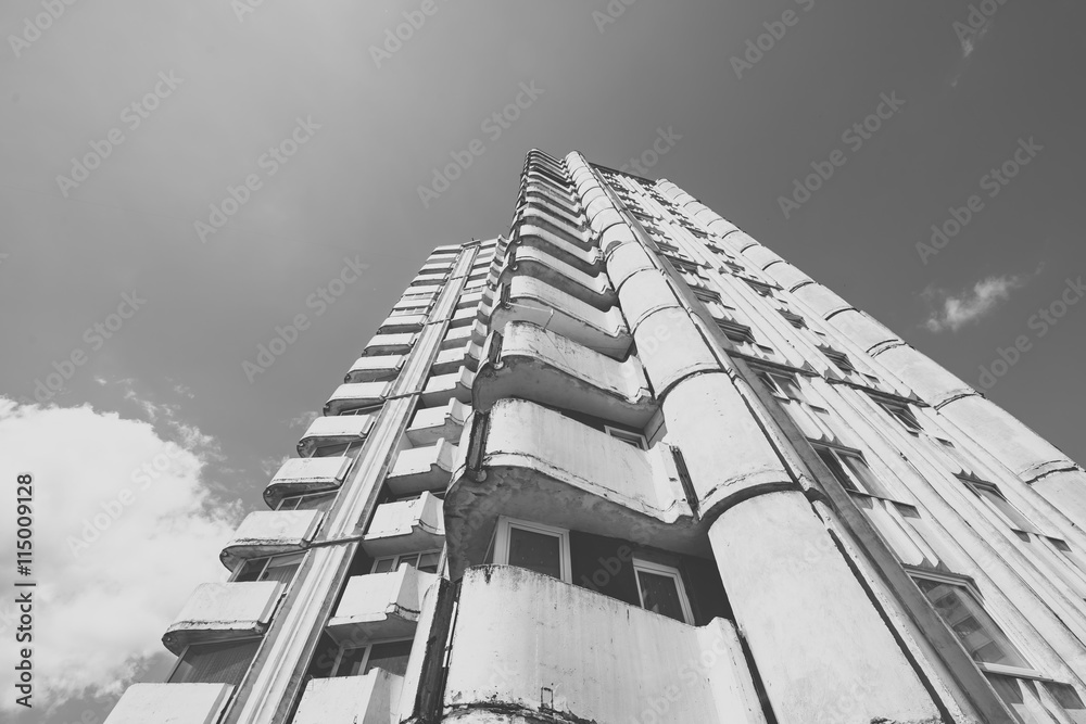 Fotografia do Stock: 16 floor high rise buildings in Kaunas, Lithuania ...